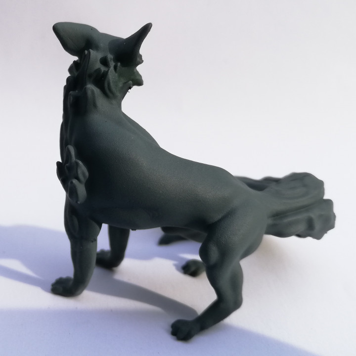 3D Printable Mystic Three Tail Fox Miniature by Juhász Gergely