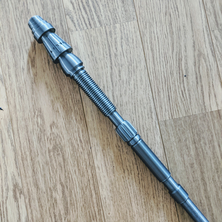 3D Printable Rey's Staff by Homemade Mistakes
