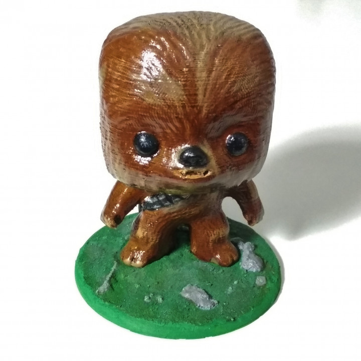 3D Printable Chewbacca BobbleHead PLA spring by medyk3D
