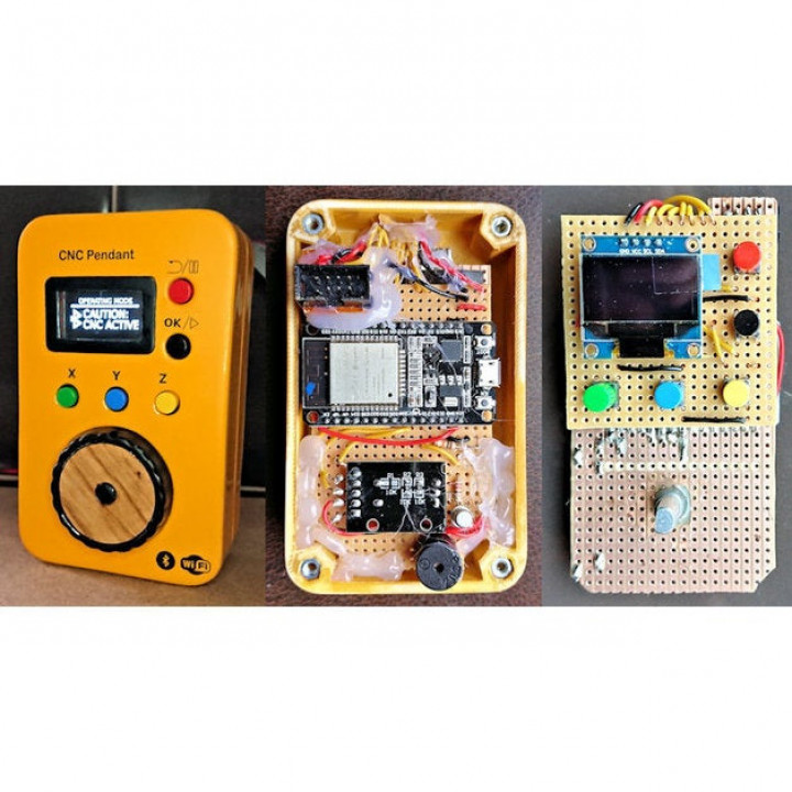 3D Printable GRBL CNC Pendant with Bluetooth by Andrew Thomas