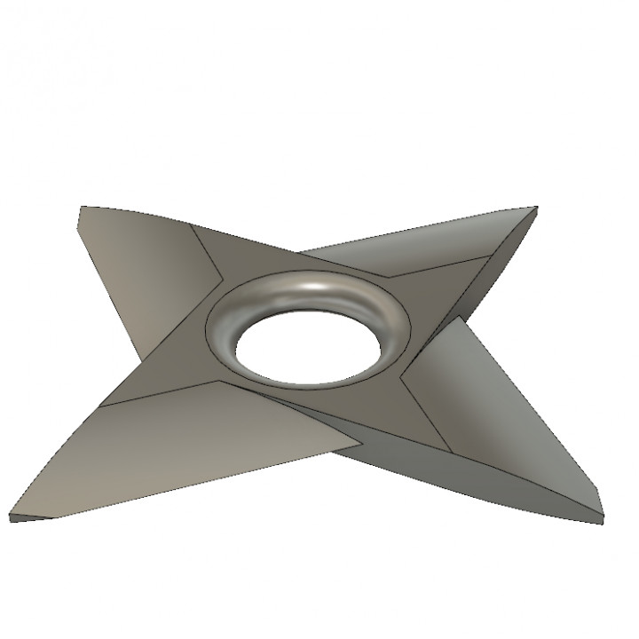 3D Printable Shuriken by Moaning