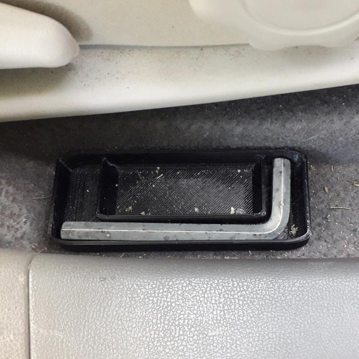 3D Printable Leaf 10mm Allen key tray by Paul Kennett