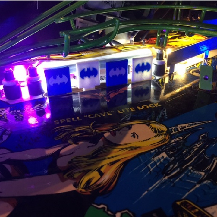 3D Printable Batman Forever Pinball Drop Target by Barry