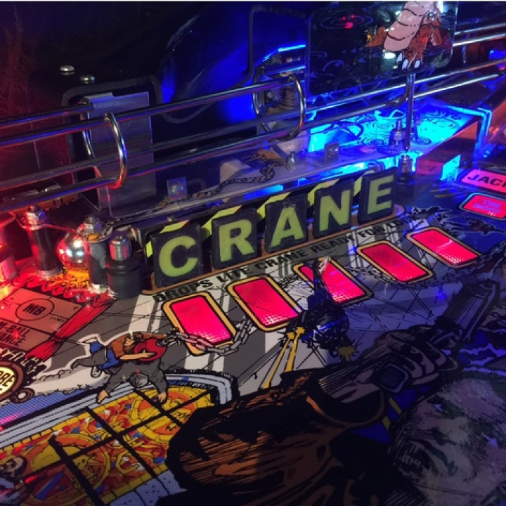 3D Printable Pinball Last Action Hero Drop Targets v2 by Barry