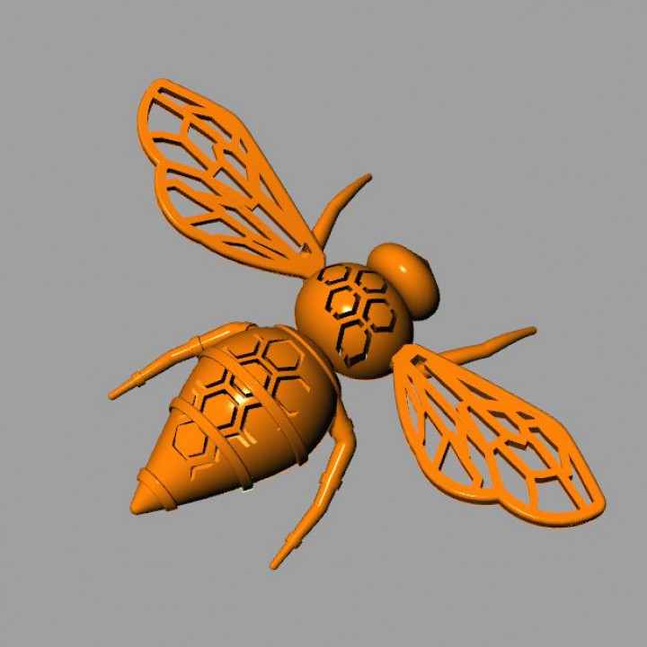 3D Printable Bee by Brenda Ortiz