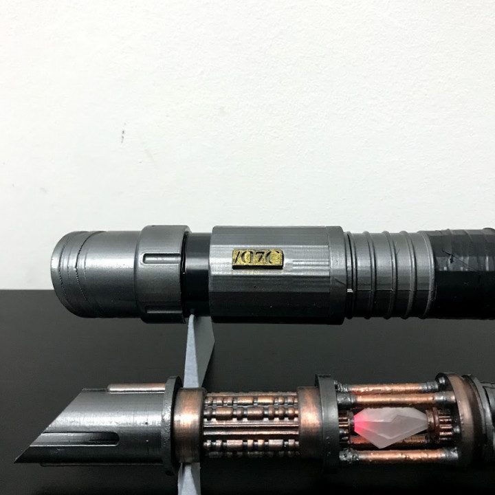 3D Printable Lightsaber With Internal Components by Carlos Martins
