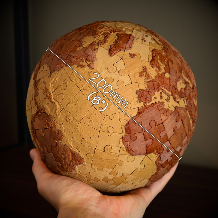 3D Printable The Earth Puzzle by fhuable