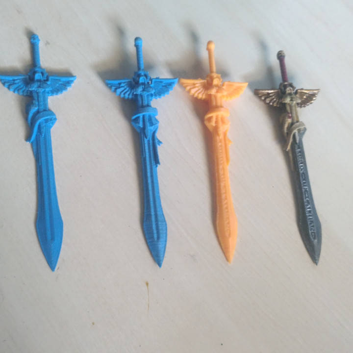 3D Printable Sword of Caliban (Bookmark) by enrique menendez romero