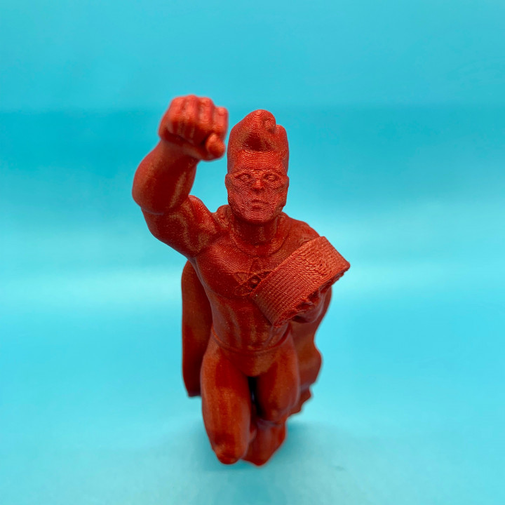 3D Printable Atom Adam - Atomic Filament Mascot by Atomic Filament