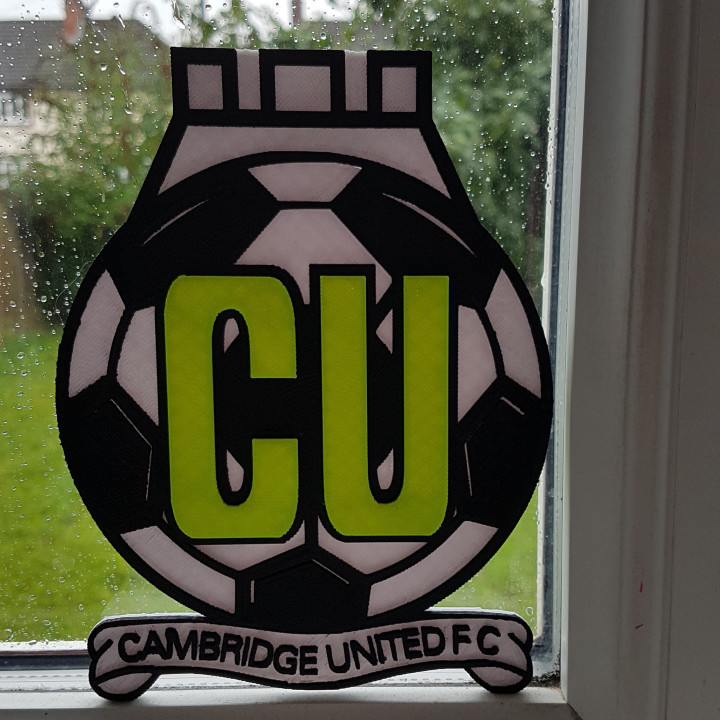 3D Printable Cambridge United logo plaque by Paul Davies