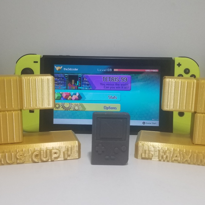 3D Printable Tetris Trophies (all 7 pieces) - Maximus Cup Tetris 99 ...