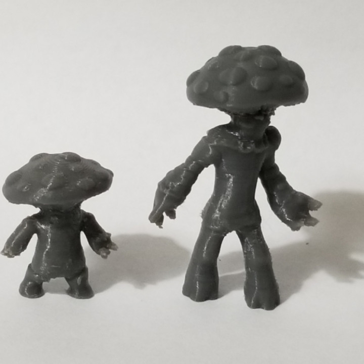 3D Printable Myconids / Mushroom men by Clay Rade