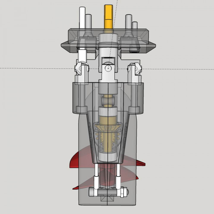 3D Printable Sterndrive / Z-Antrieb by Tissay
