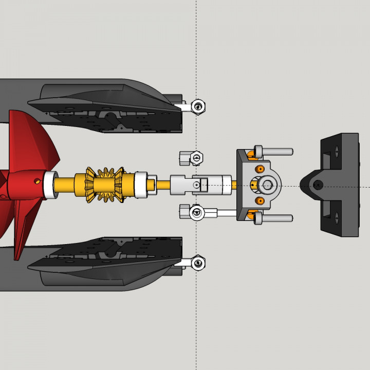 3D Printable Sterndrive / Z-Antrieb by Tissay