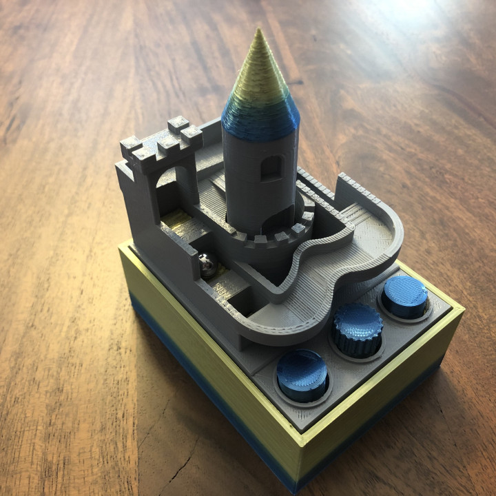 3D Printable Castle Run: A Mini Marble Adventure by Jacob Surovsky