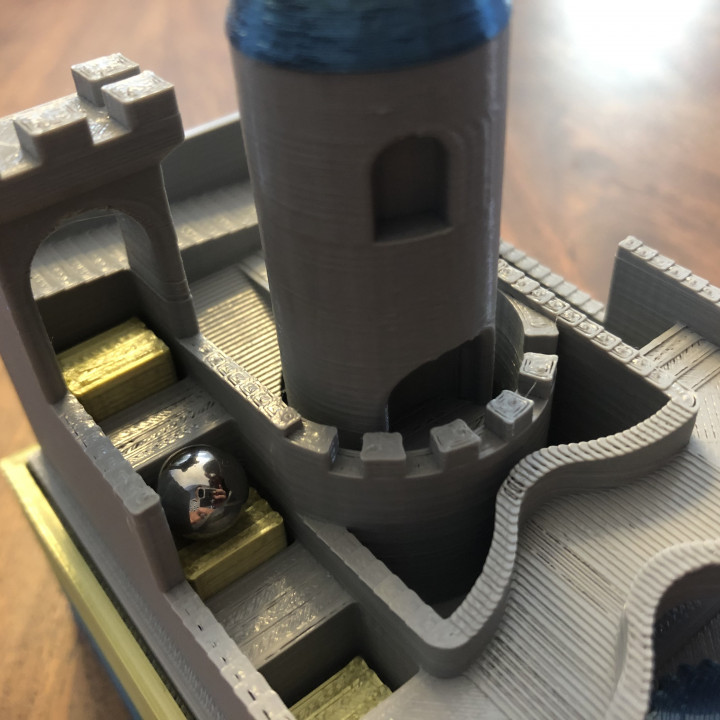 3D Printable Castle Run: A Mini Marble Adventure by Jacob Surovsky