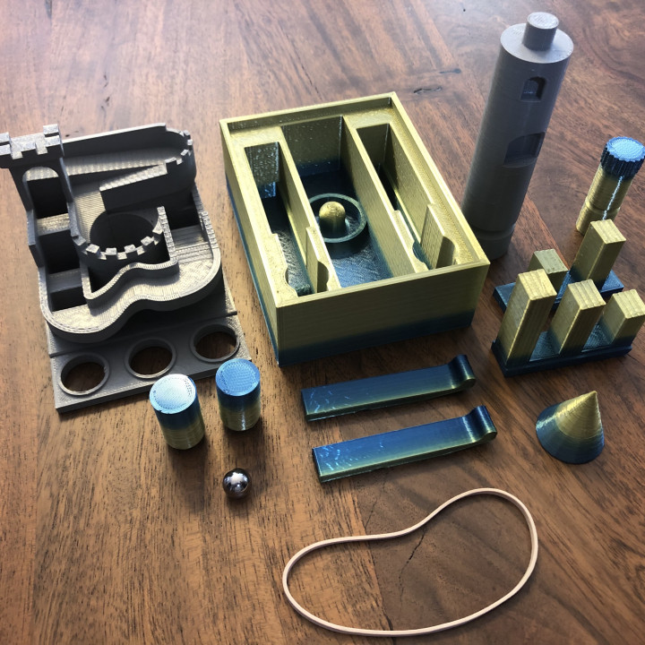 3D Printable Castle Run: A Mini Marble Adventure by Jacob Surovsky