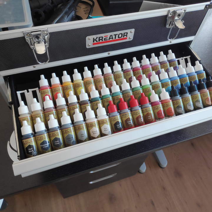 3D Printable Army Painter bottle rack by Gert Gybels