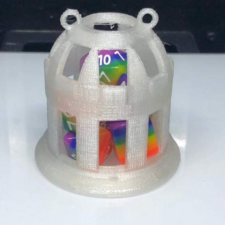 3D Printable Dice Cage storage by Eduardo Lozano