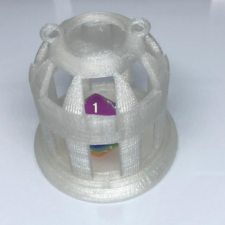 3D Printable Dice Cage storage by Eduardo Lozano