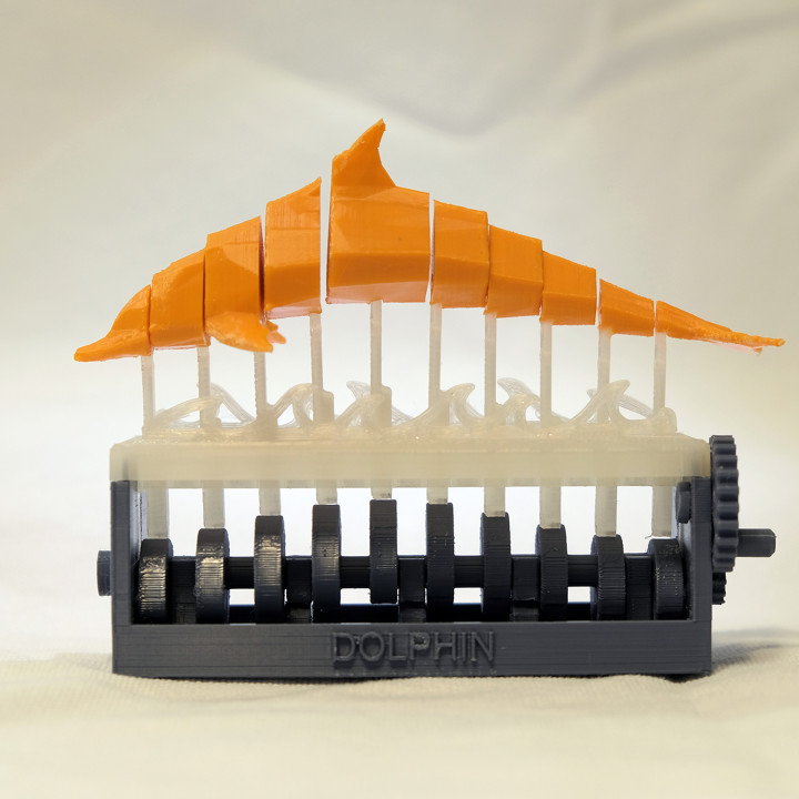 3D Printable Swimming Dolphin by JWoong