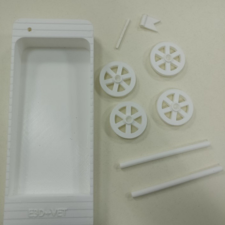 3D Printable E3D+VET exercise: Car 4 Mobile by E3D+VET Project