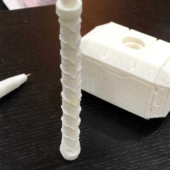3D Printable Thor hammer pen by adam