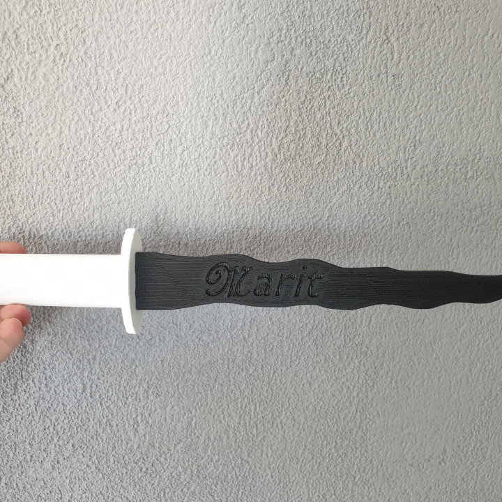 3D Printable Once Upon A Time - Rumplestiltskin Dagger seperate blade ...