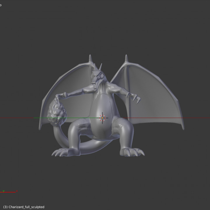 3D Printable Angry Charizard - Figurine by Princton Brennan