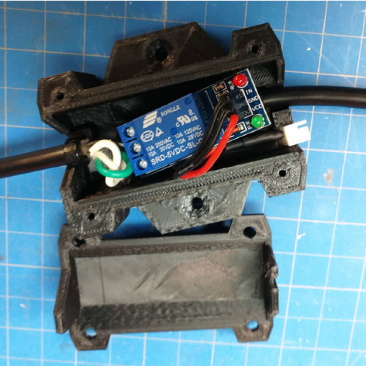 3D Printable PSU relay housing for Pi Octoprint / Octopi by John Hayes