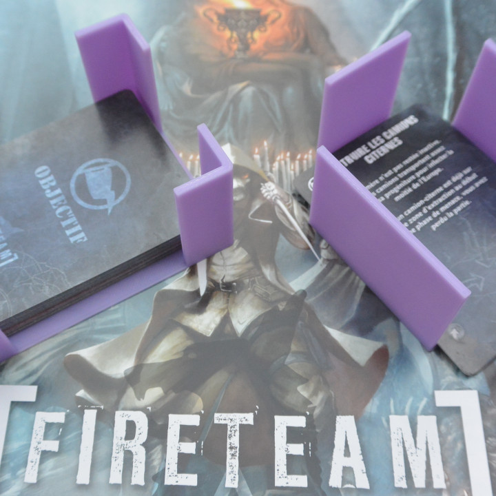 3D Printable Fireteam Zero tokens & Dices insert by LELODEY