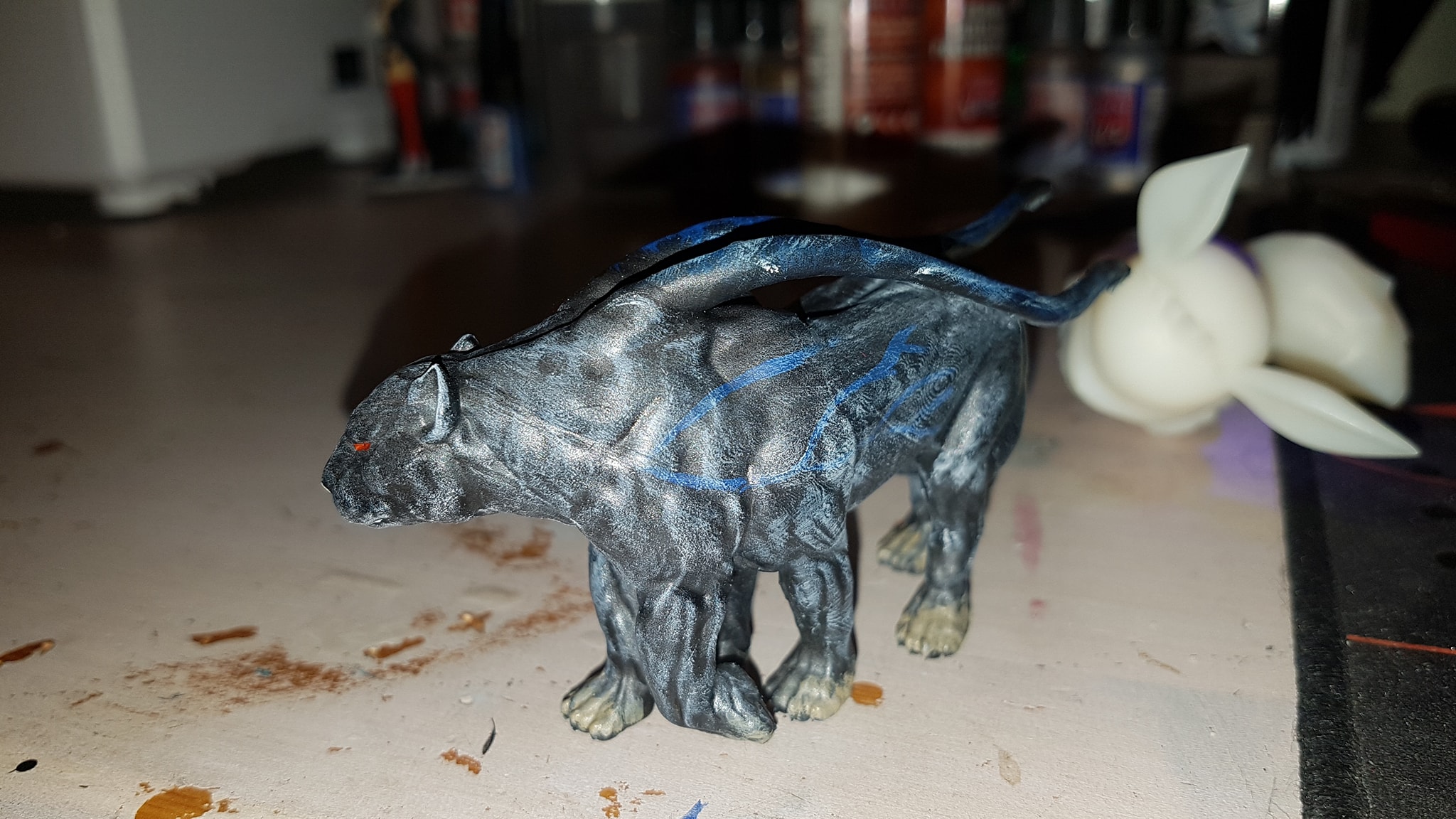 3D Printable Displacer Beast - Tabletop Miniature by Yasashii Kyojin Studio