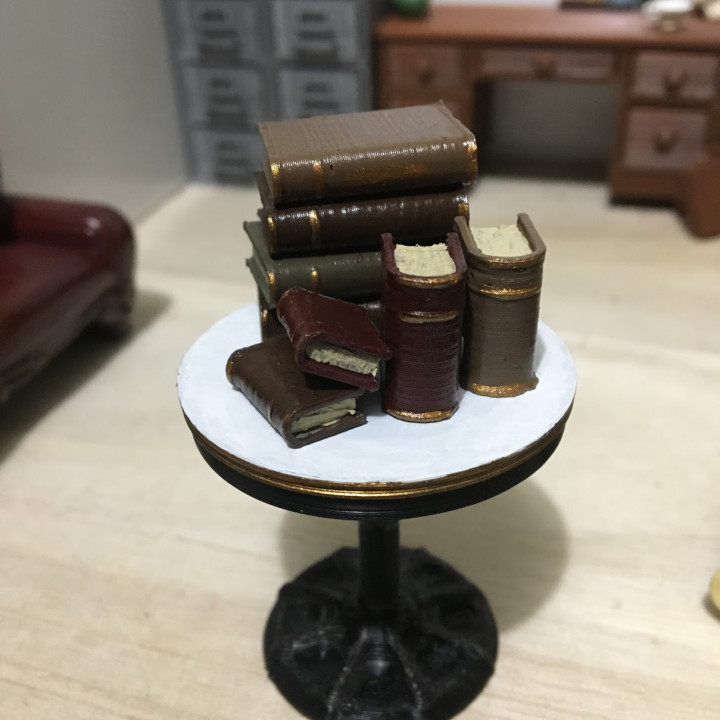 3D Printable Parametric Book (1:18 scale) by Adrian Herbez