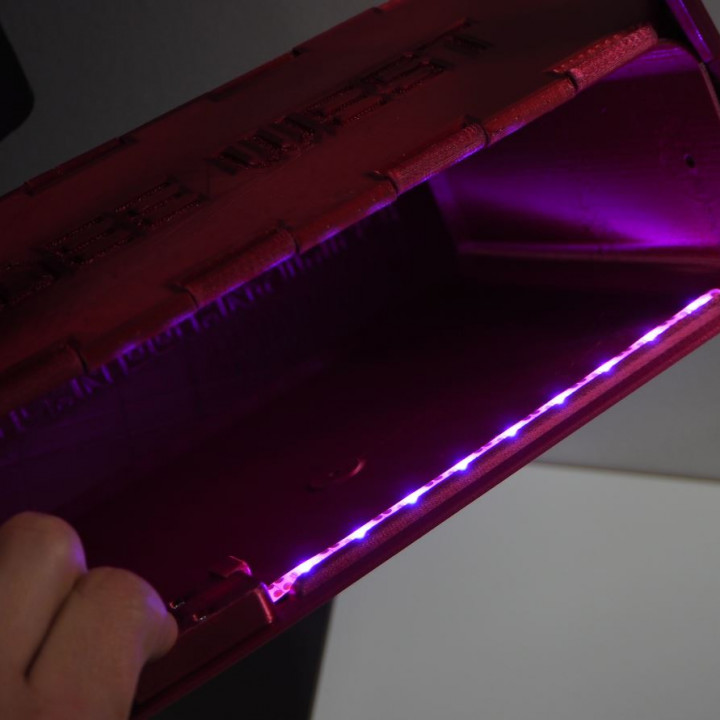 3D Printable 3D printed handbag with LED light - completely functional ...
