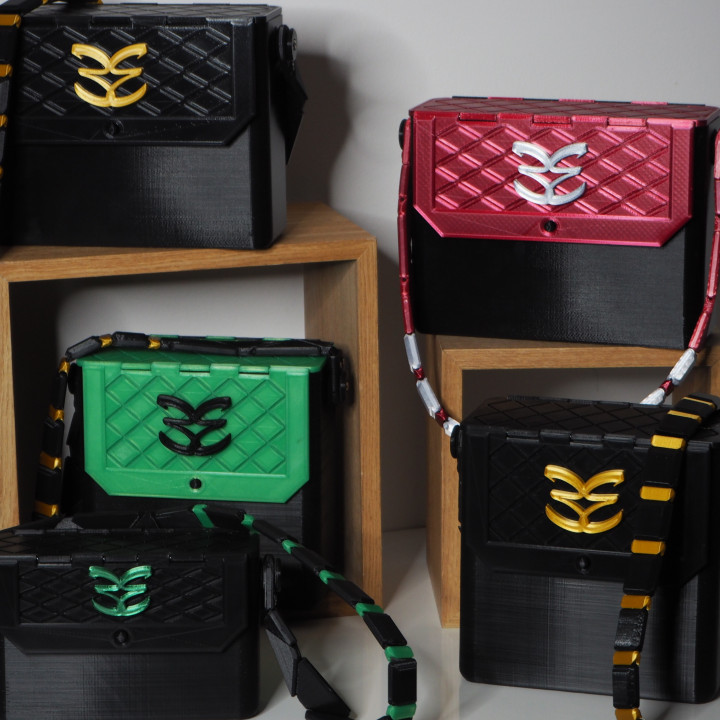 3D Printable 3D printed handbag with LED light - completely functional ...