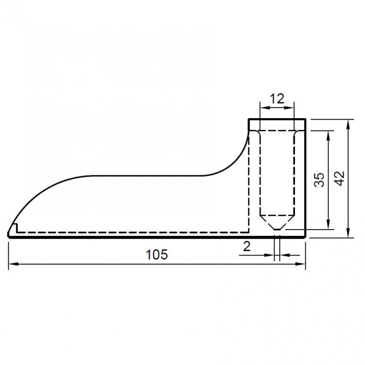 3D Printable Paper Block Holder by Devstroyer
