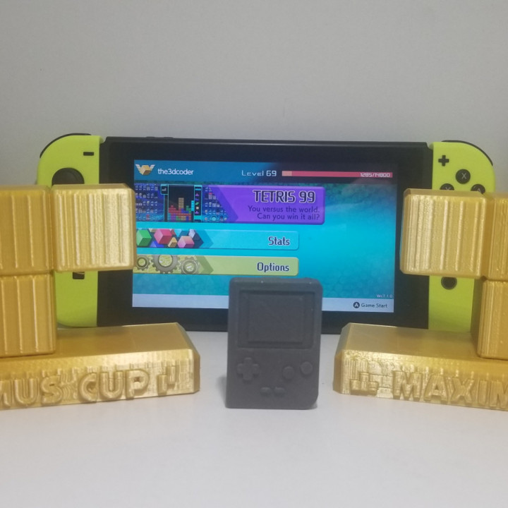 3D Printable Tetris Trophies (all 7 pieces) - Maximus Cup Tetris 99 ...
