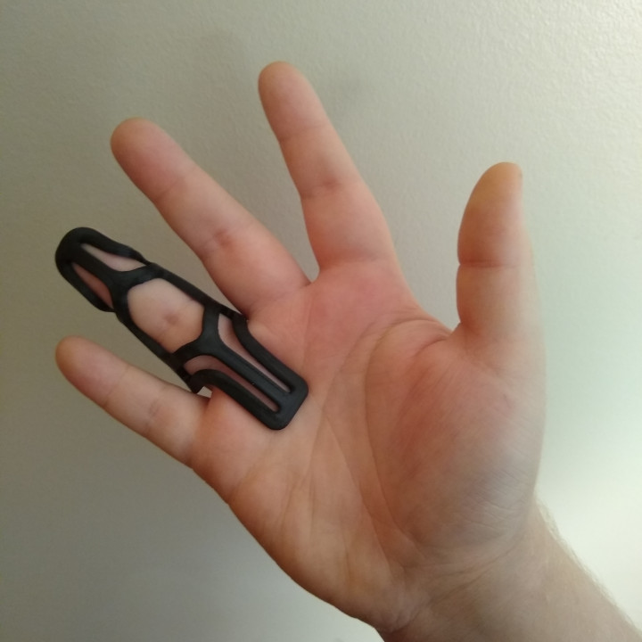 3D Printable Moldable Finger Splint by FFFTechnology