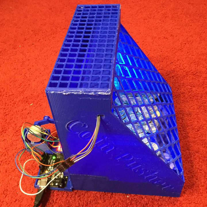 3D Printable Arcade Coin Pusher by Alpha Perry