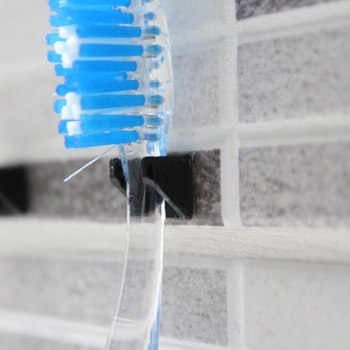 3D Printable Minimalist Toothbrush and Razor Holders by Two Thingies
