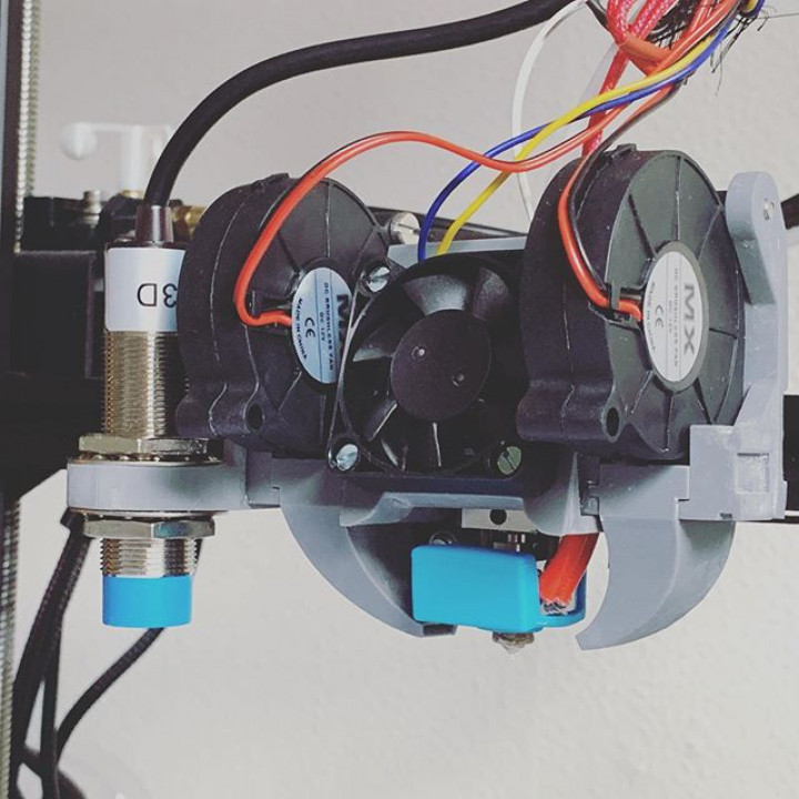 3D Printable CR10(s) ultimate modular X-carriage cooling upgrade with ...