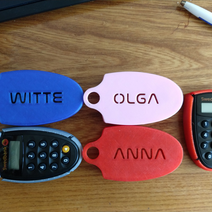 3D Printable SWEDBANK case for "bankdosa" Digipass by Martin