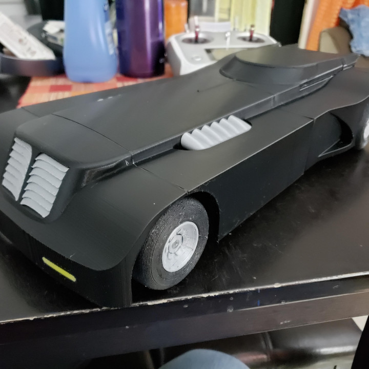 3D Printable Batmobile body and rims for OpenRCF1 by Dsk