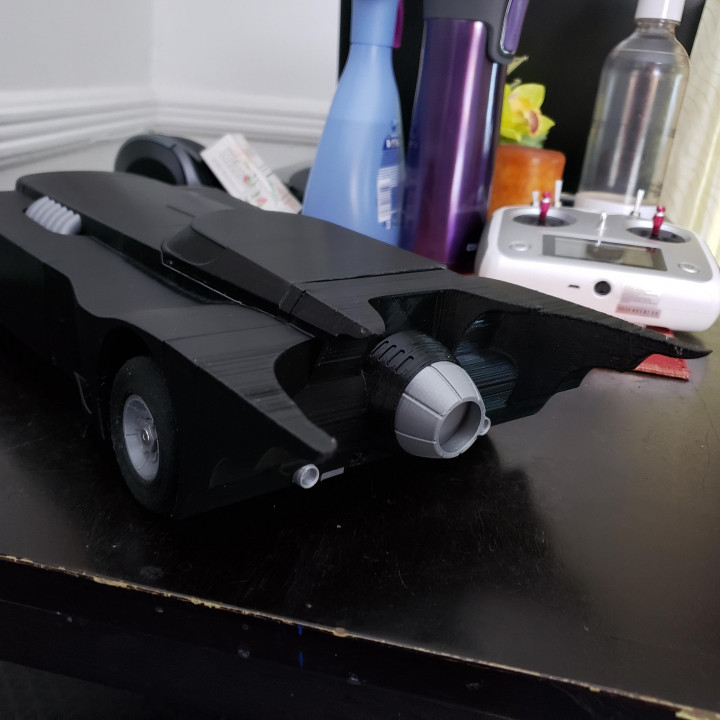 3D Printable Batmobile body and rims for OpenRCF1 by Dsk