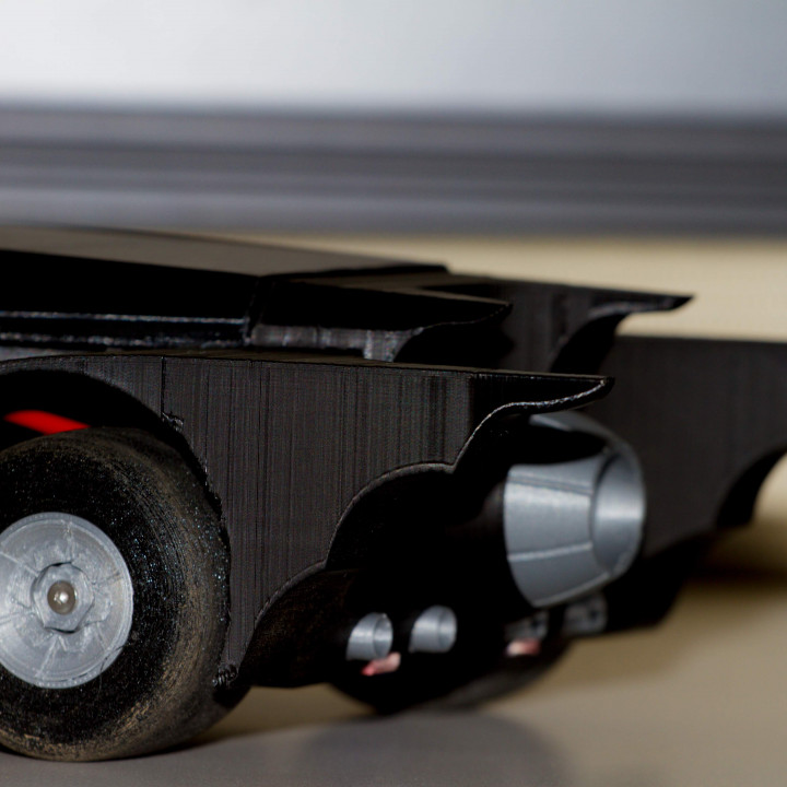 3D Printable Batmobile body and rims for OpenRCF1 by Dsk