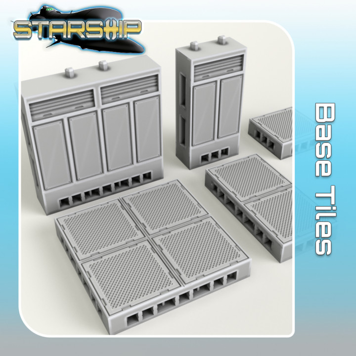 3D Printable Base Tiles by 2nd Dynasty