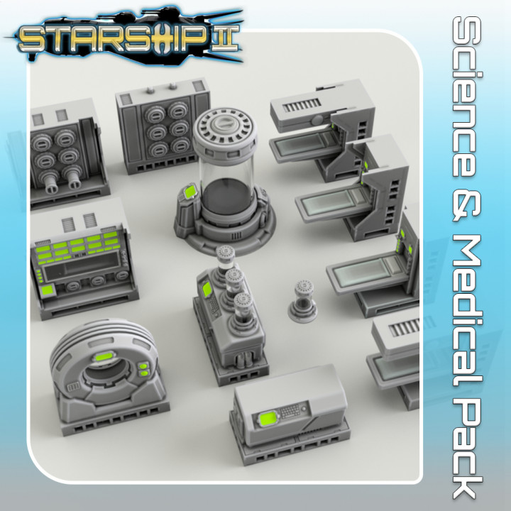 3D Printable Science & Medical Pack by 2nd Dynasty