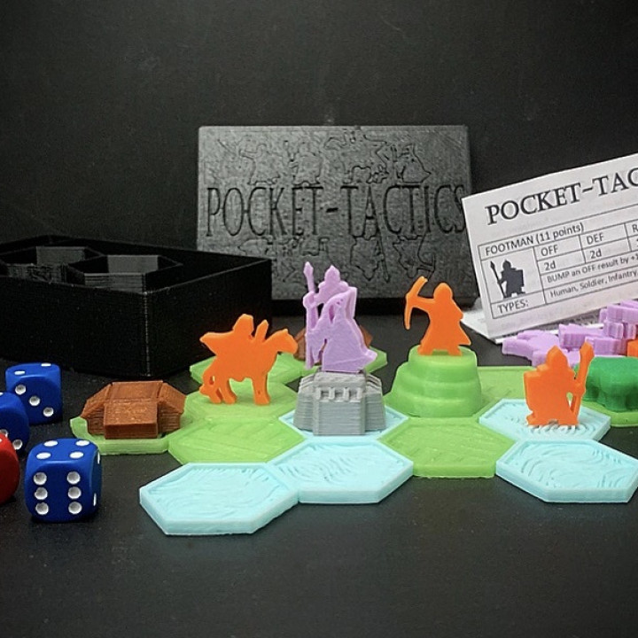 3D Printable Pocket-Tactics: Core Set (5th Edition) by Ill Gotten Games