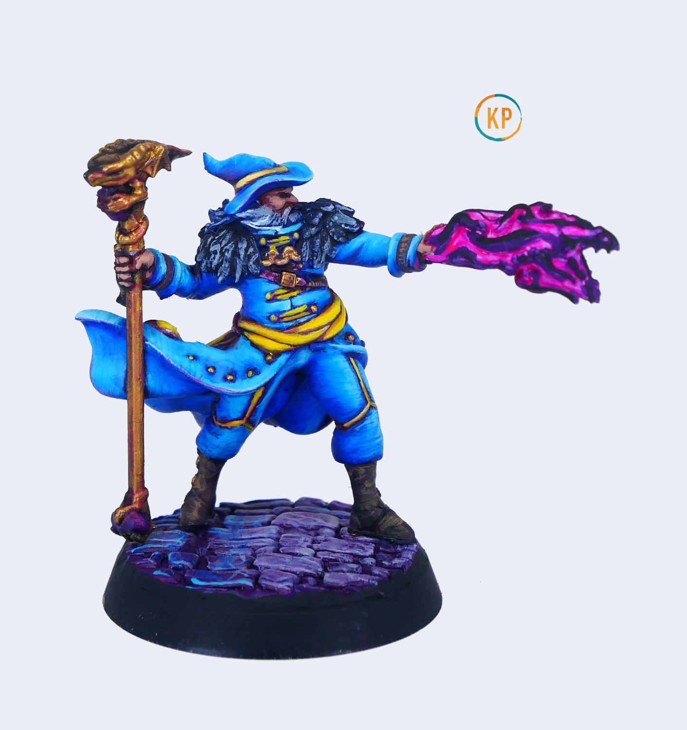 3D Printable Human Male Wizard (32mm scale miniature) by The Lion's ...