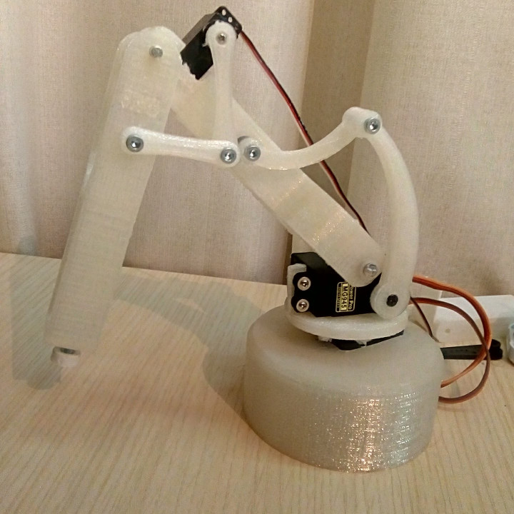 3D Printable Button presser - Robot Arm by Zyad Reda